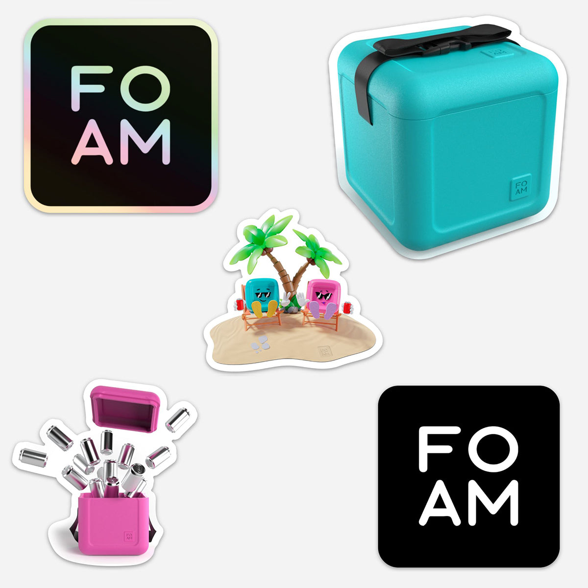 FOAM Sticker 5 pack